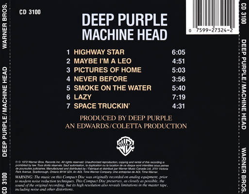 Anfetamina & Rock: Deep Purple - Machine Head (1972)