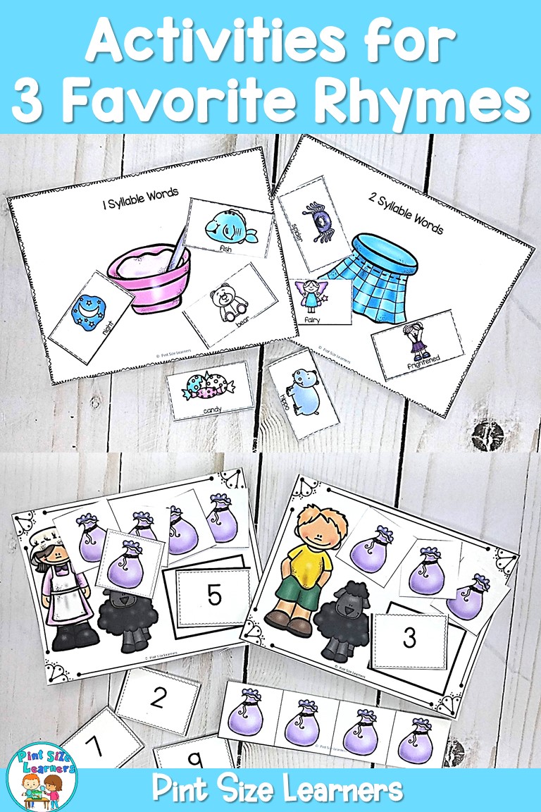 Nursery Rhyme Resources PK K - Pint Size Learners