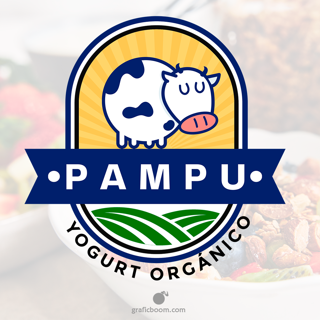 Diseño de logo para proyecto de Yogurt Orgánico - Graficboom