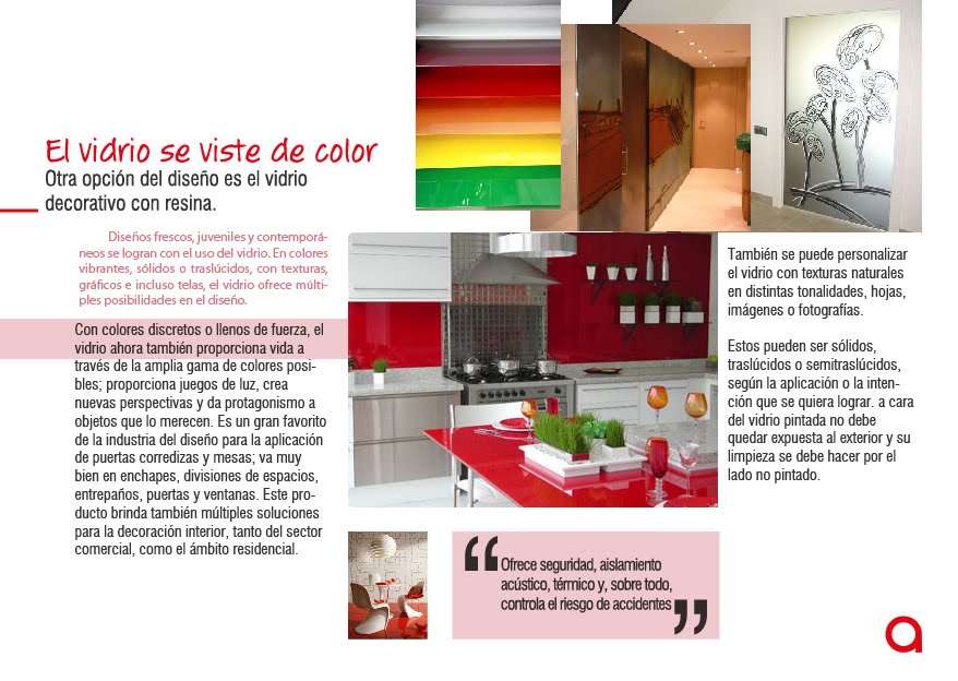 Decoración y Diseno: RECOMENDADO: "El vidrio se viste de color"