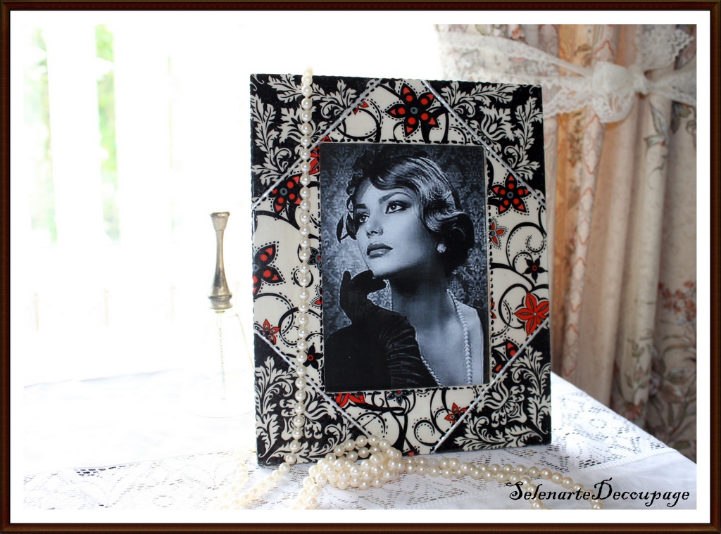 Selenarte - Passion For Decoupage: Patchwork Photo Frame - Vintage Home ...