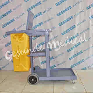 Jual Janitor Trolley (Cleaning Service Cart / Troli Alat Kebersihan ...