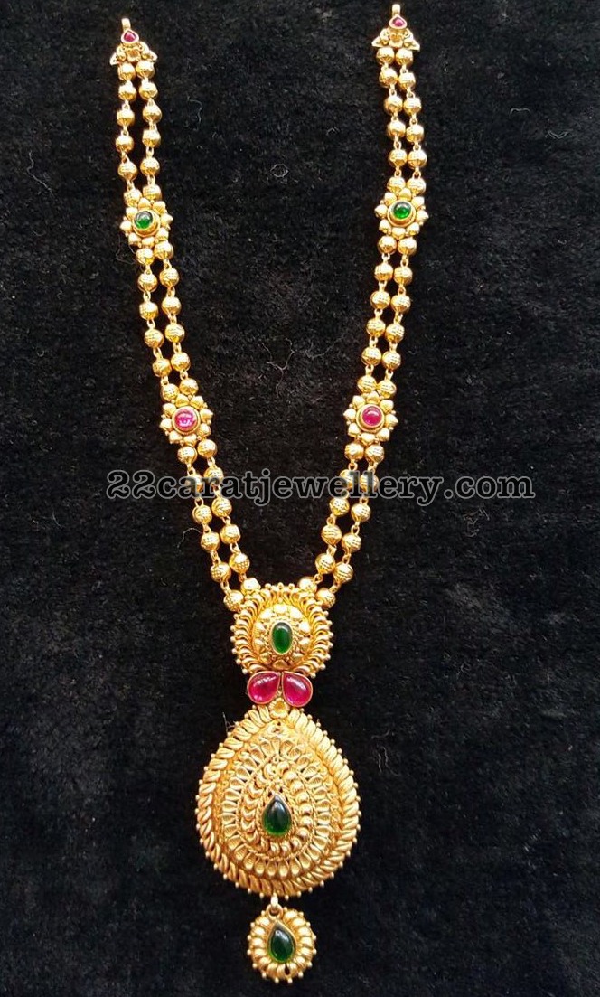 Light Weight Antique Long Chains in Silver - Jewellery Designs