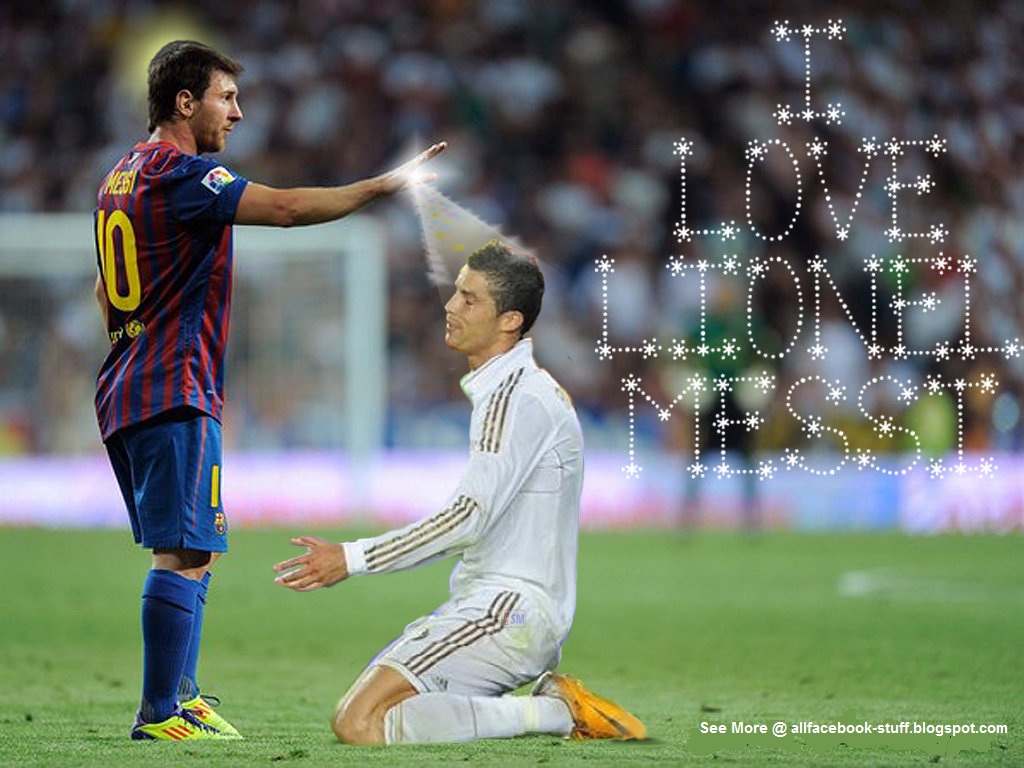 Fun And Entertainment: Messi And Ronaldo Funny Photos