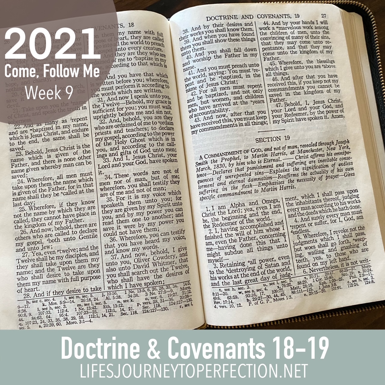Life's Journey To Perfection: Come, Follow Me 2021 Doctrine and ...