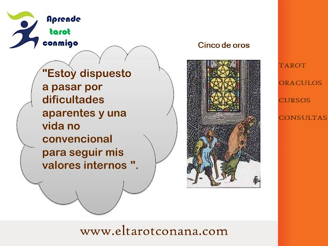 TAROT CON ANA, CONSULTAS Y CURSOS: Cinco oros