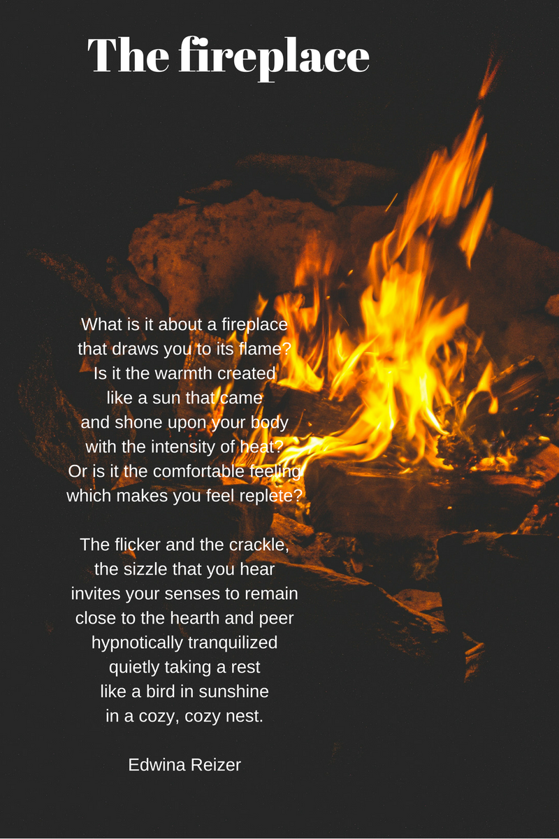 O cão que comeu o livro...: A lareira / The Fireplace: a poem by Edwina ...