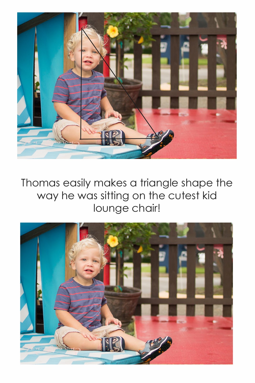 lil Mop Top: Triangles, Diagonals, and Patterns in Composition