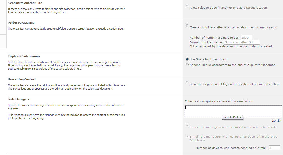 SharePoint Kings: Content Organizer – Drop off library