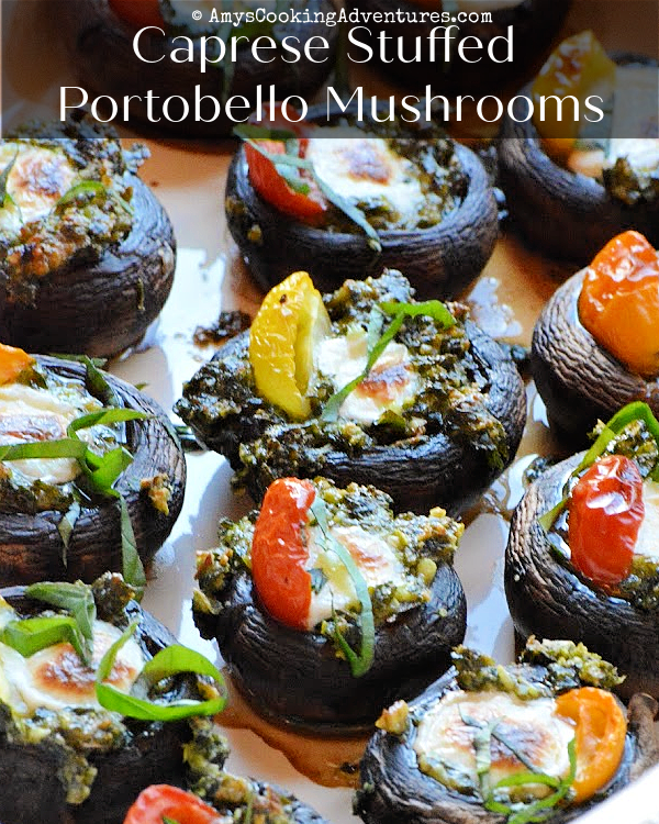 Caprese Stuffed Portobello Mushrooms