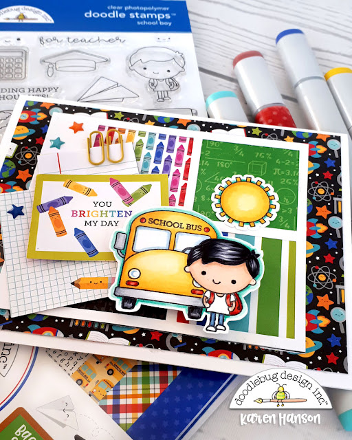 Doodlebug Design Inc Blog: SCHOOL DAYS STAMPING | with Karen