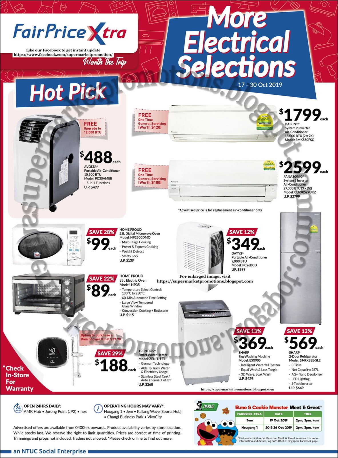 NTUC FairPrice Xtra Electrical Promotion 17 - 30 October 2019 ...