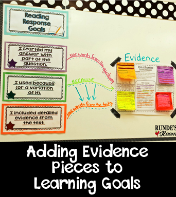Adding Student Evidence to Learning Goals | RUNDE'S ROOM