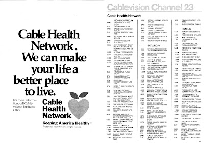 don't parade in my rain: Cablevision Guide, February 1983.