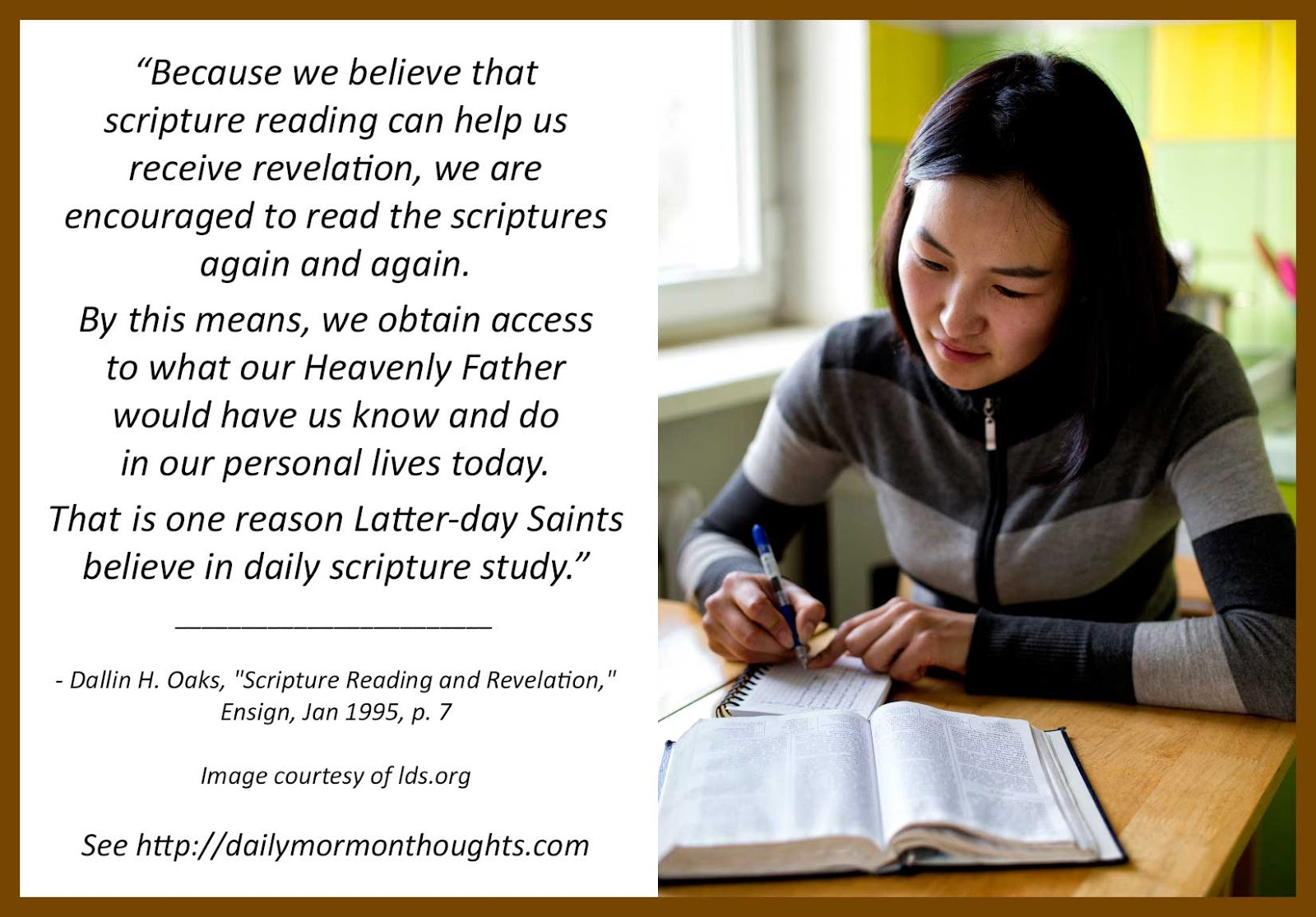 Reading Scriptures Lds