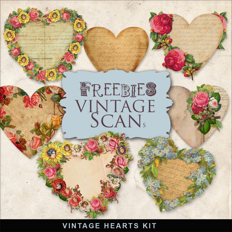Freebies Vintage Hearts Kit:Far Far Hill - Free database of digital ...