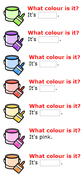 English is FUNtastic: Colours - video and interactive exercise | click ...