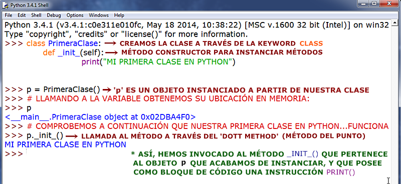 APRENDER A PROGRAMAR CON PYTHON: CLASES I