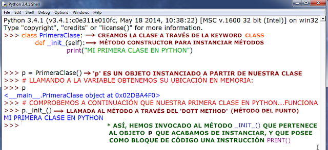 APRENDER A PROGRAMAR CON PYTHON: CLASES I