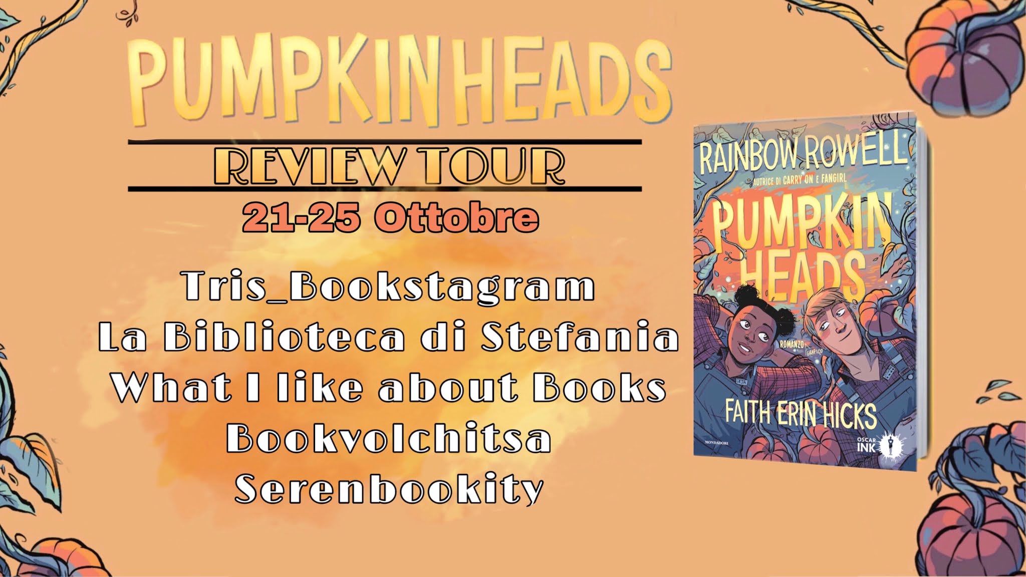 Trisbookstagram: Review Tour- recensione "Pumpkinheads" di Rainbow ...