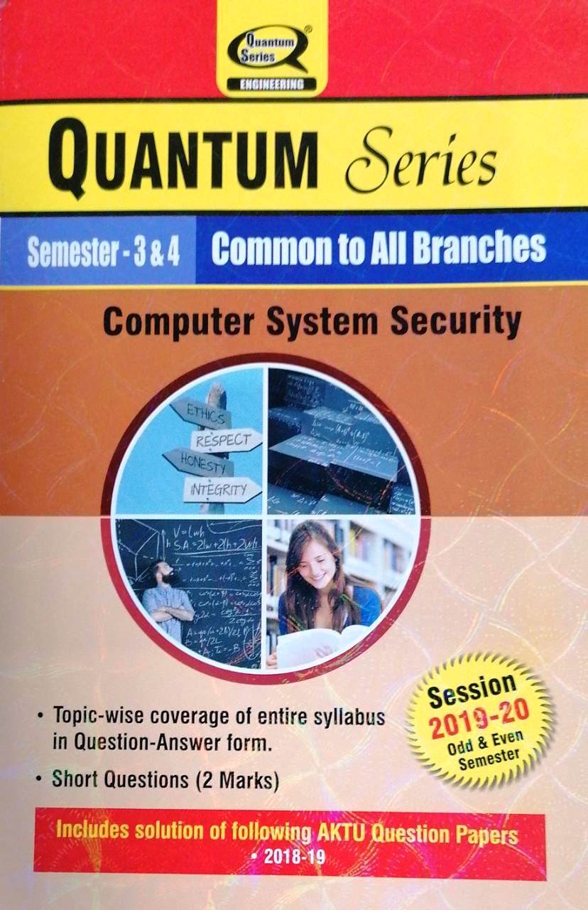 Computer System Security AKTU Quantum Quantum Series Computer System Security AKTU Quantum Quantum Series