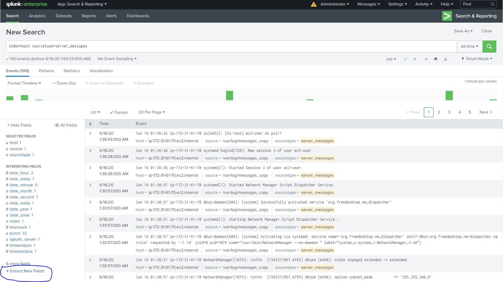 Extract New Fields in Splunk Extract New Fields in Splunk