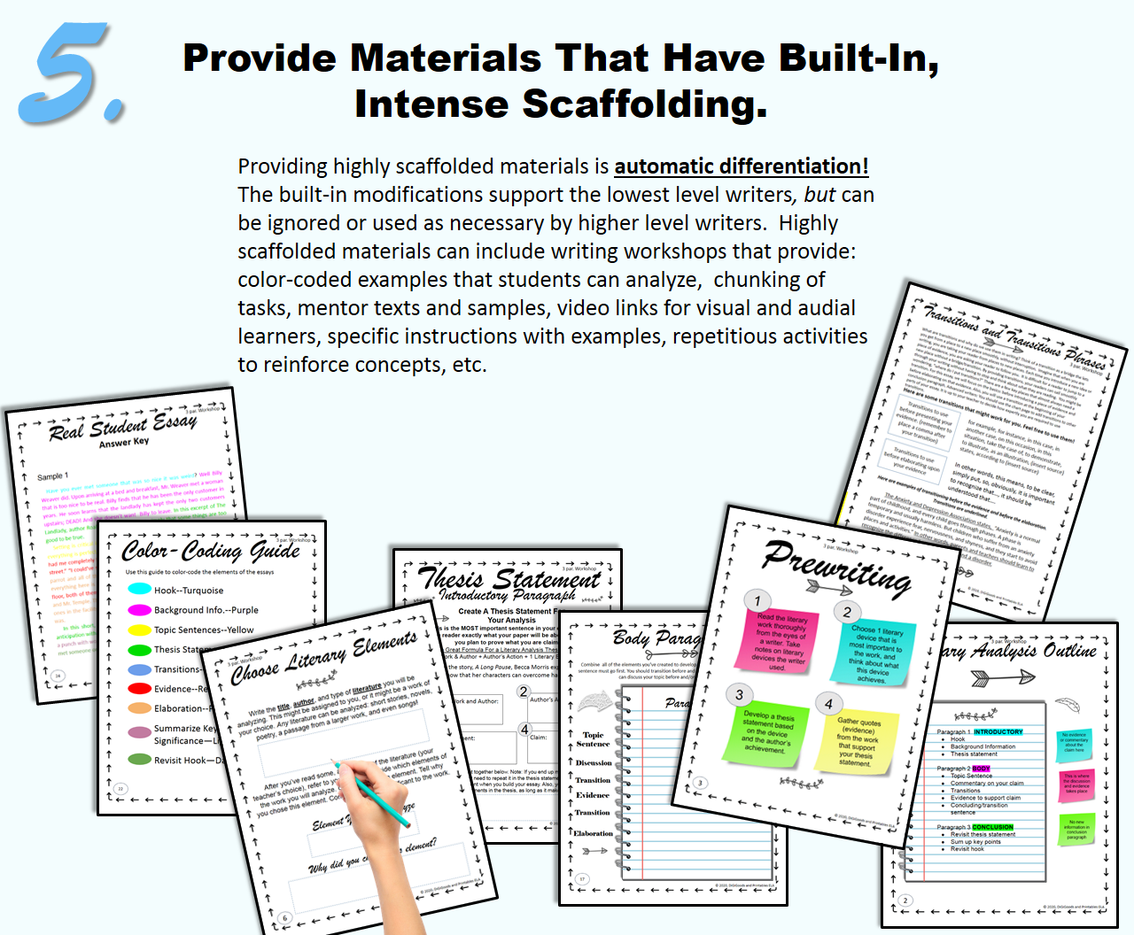 Scaffolding and Differentiating The Literary Analysis