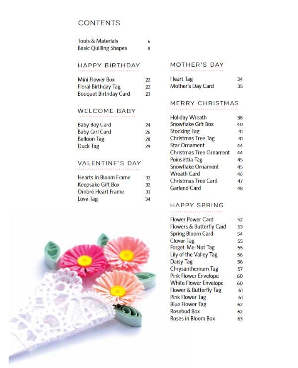 Paper Quilling for All Occasions, a Quilling Book with Supplies