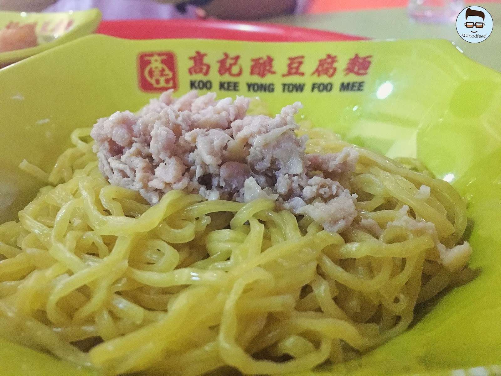 SGfoodfeed: Koo Kee Yong Tow Foo Mee 高記酿豆腐麵 - Delicious Bowl of Bak ...