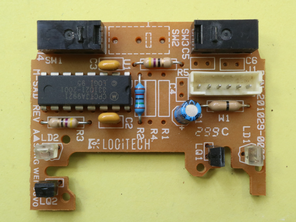 BugWorkShop - 甲蟲工作室: Logitech（羅技）M-S34 PS/2 有線滑鼠（2 Button Mouse）- 拆解