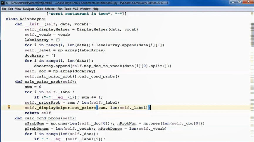 Prototype Project Naive Bayes W Python Tutorial 01 Sentiment Classification Laplace