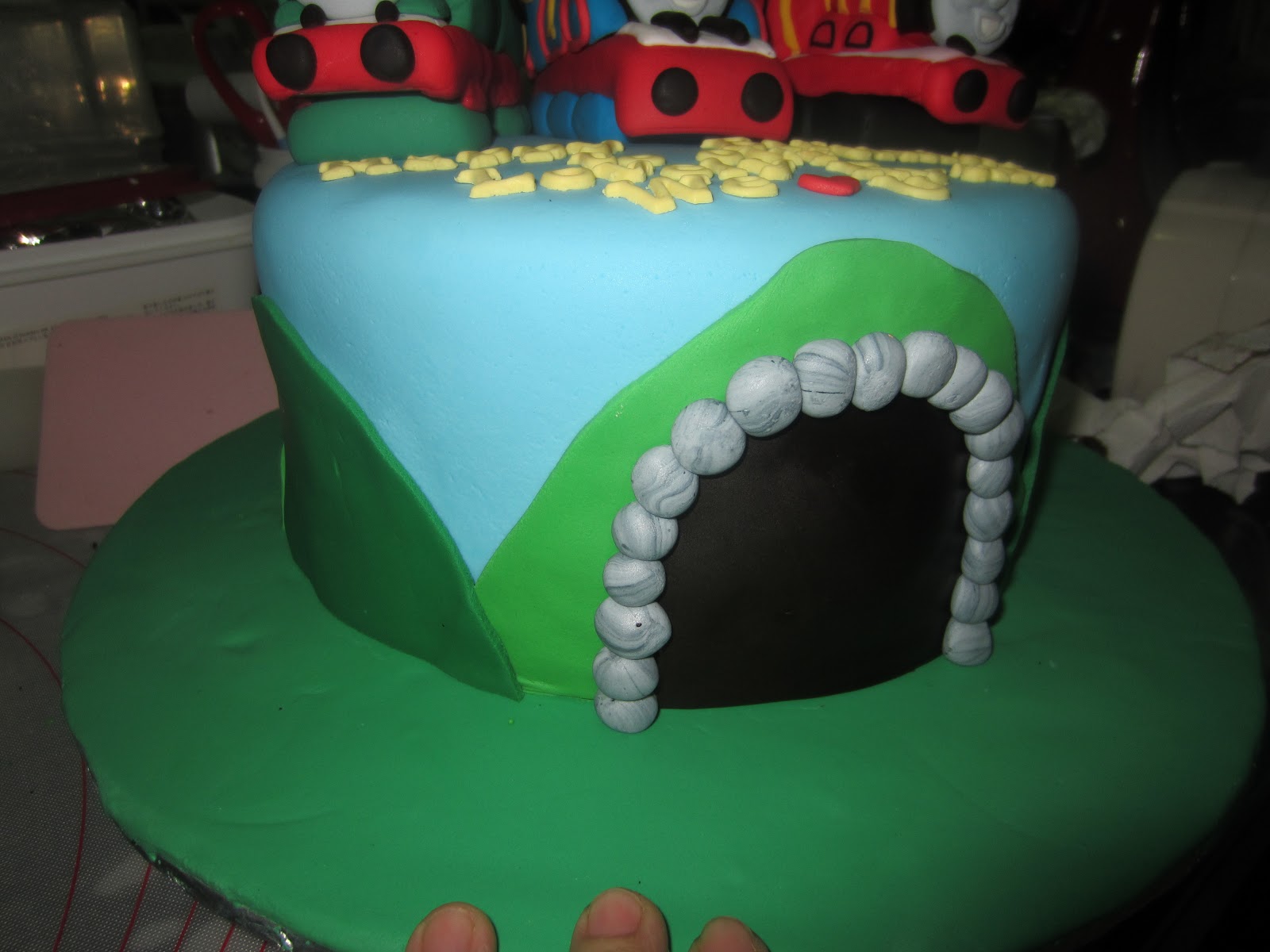 Home May'de Cakes: The Making: Thomas the train and friends (Percy and ...