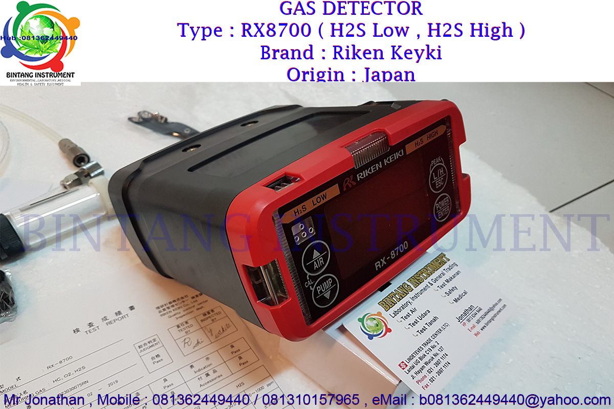 .: 081362449440 JUAL GAS DETECTOR RIKEN KEIKI RX 8700 , JUAL GAS ...