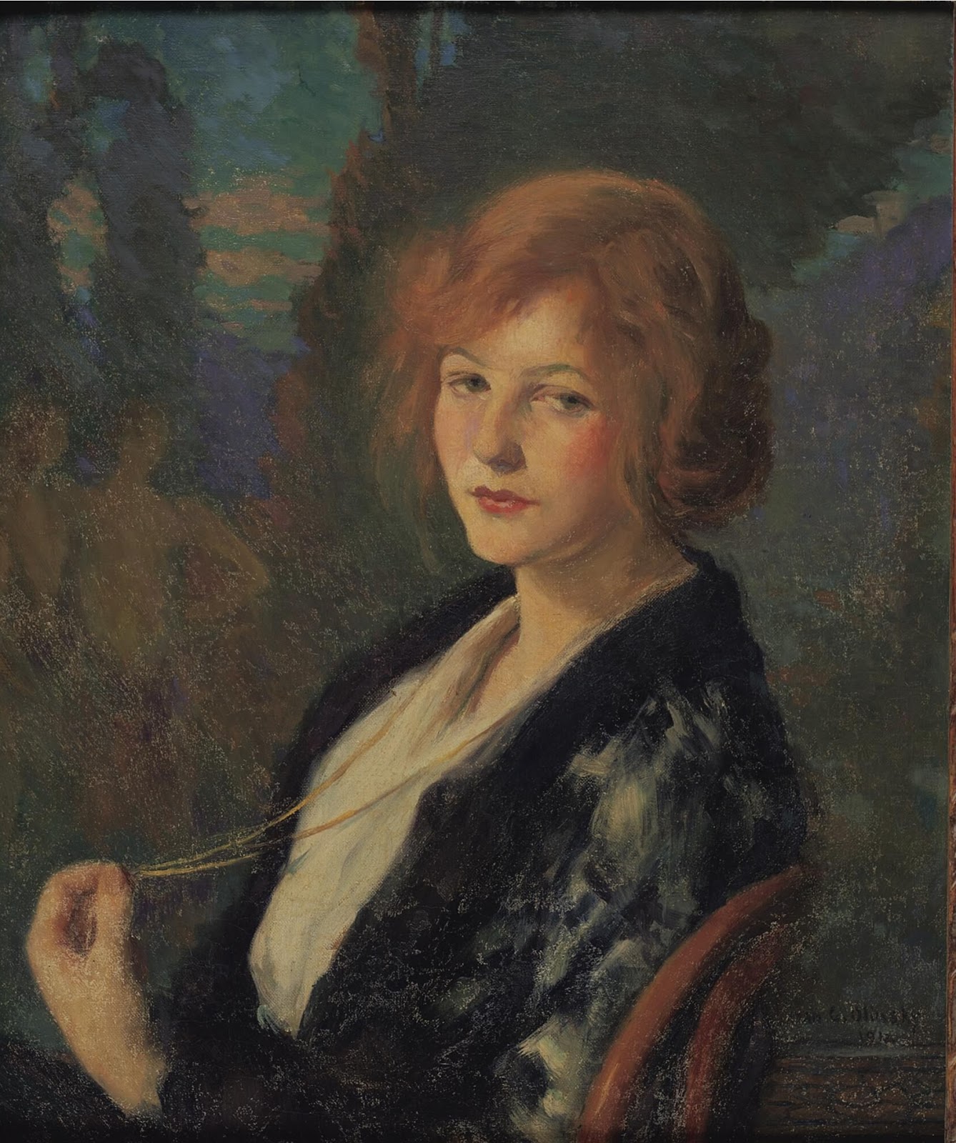 Ivan OLINSKY (1878-1962) | Catherine La Rose ~ The Poet of Painting