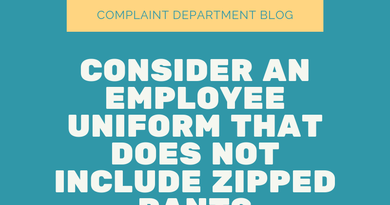 COMPLAINT DEPARTMENT: How To Tell Someone Their Fly Is Undone