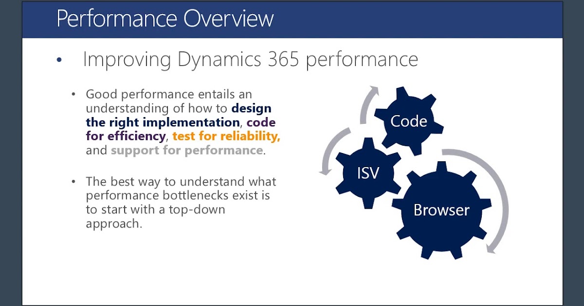 D365 F&O: Performance optimizer - Microsoft Dynamics AX - Technical