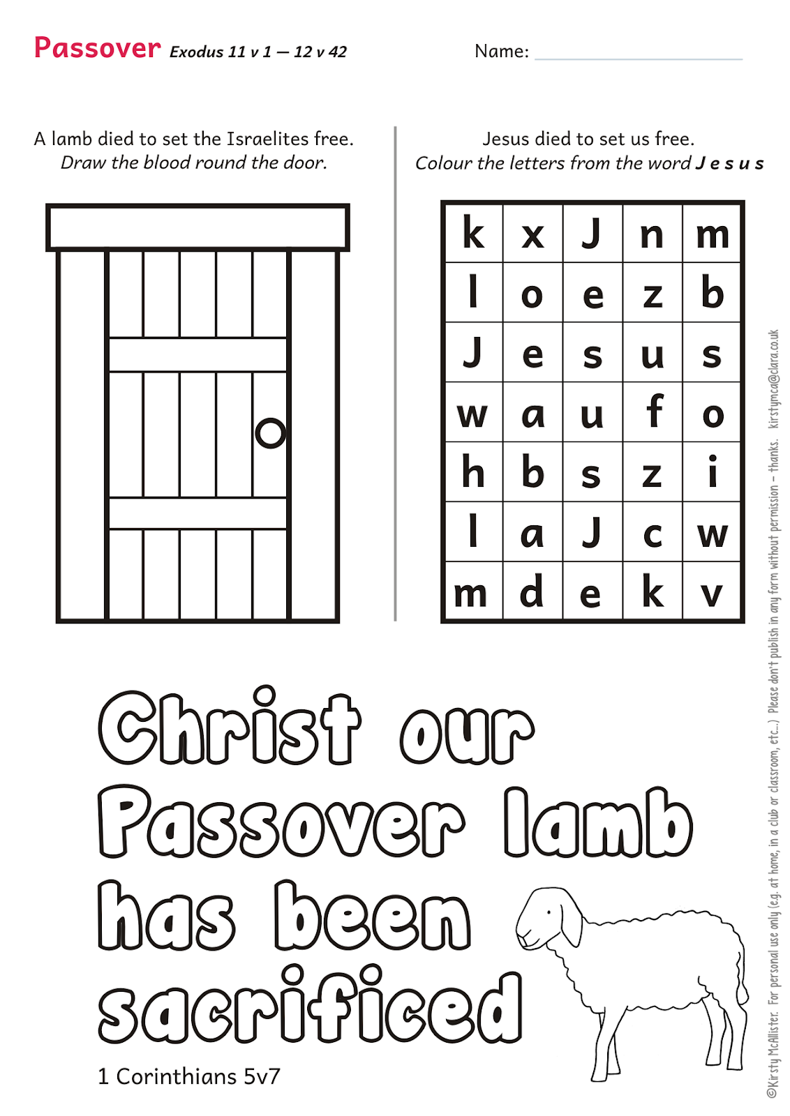 Miscellany of Randomness: Interactive Passover lesson