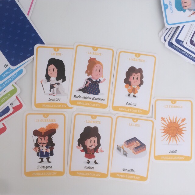 Rois et Reines de France - 7 familles