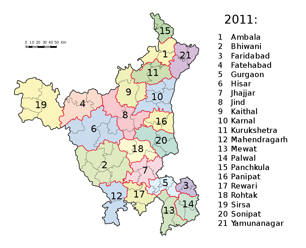 Nicknames of Haryana Cities and Towns