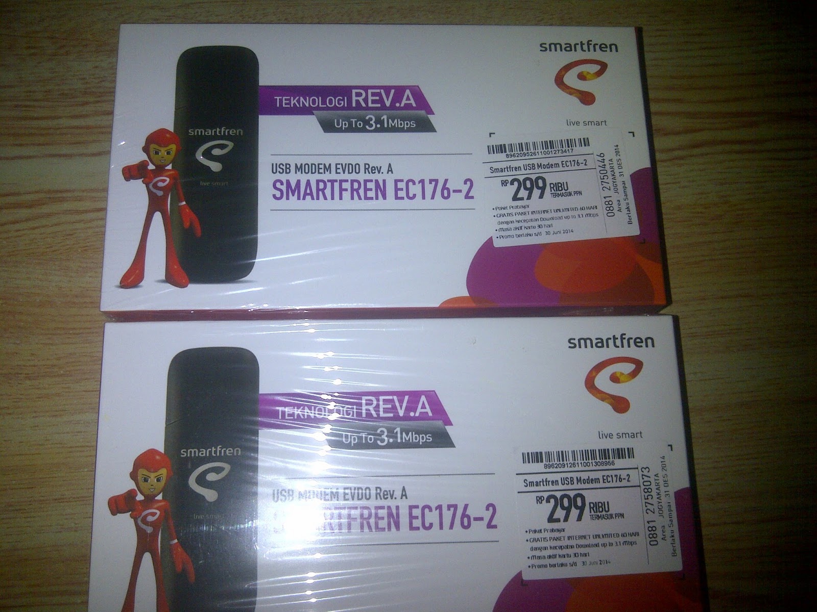 Modem USB Huawei, ZTE, Vodafone, Smartfren,. MiFi Router AC30, MF70 ...