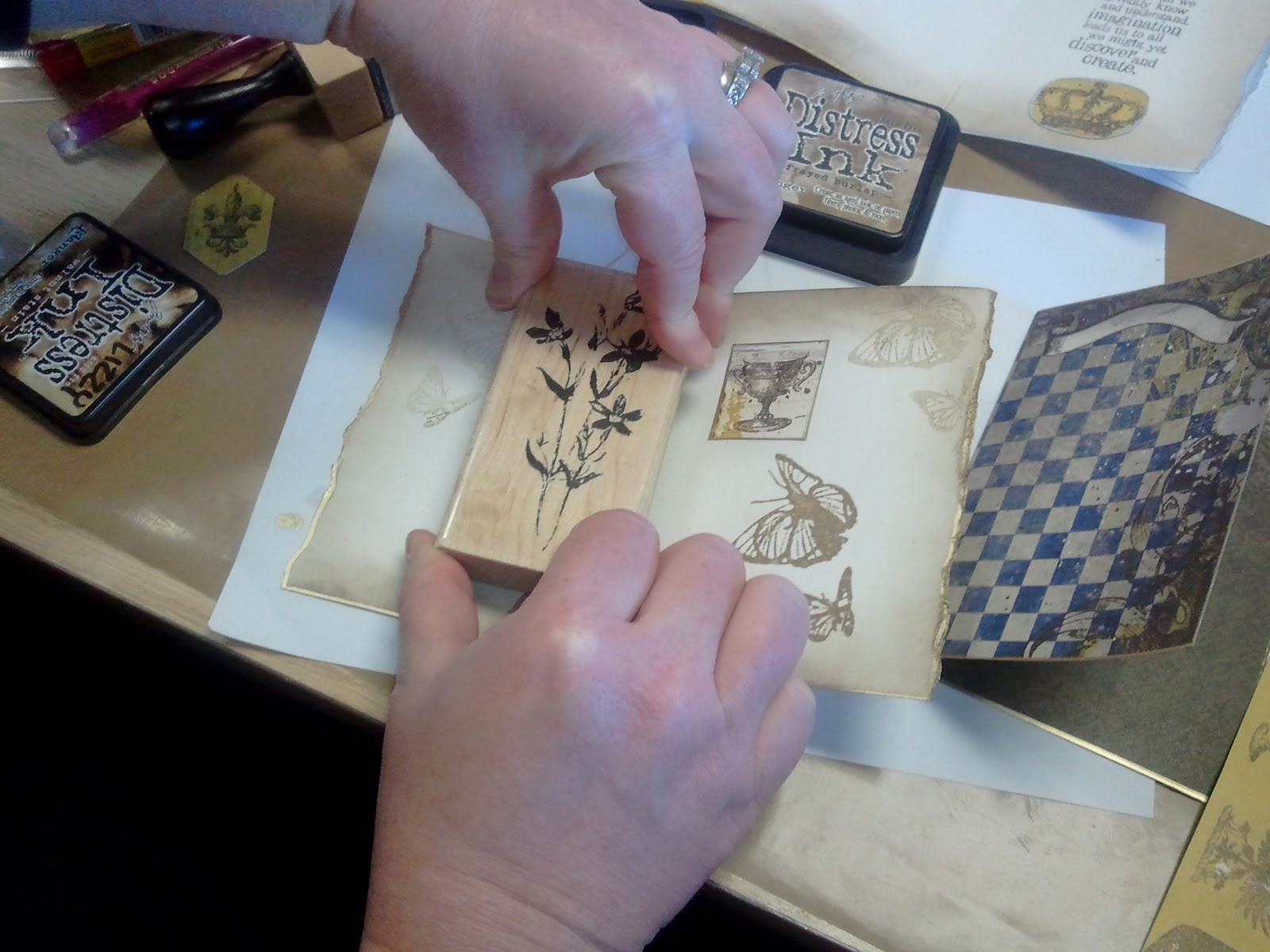 lizzy giggs: Simple Stampscapes: Card #2