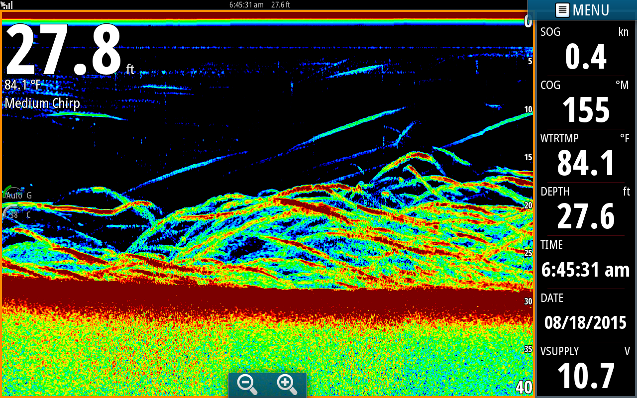 Lake Anna Striper Guide Journal: Navico Screen Shots