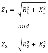 Transformer with Resistance and Reactance or Impedance