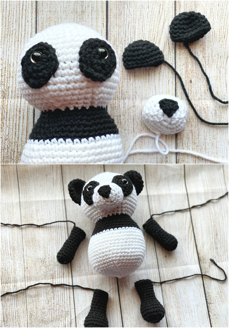 5 Little Monsters: Crocheted Panda