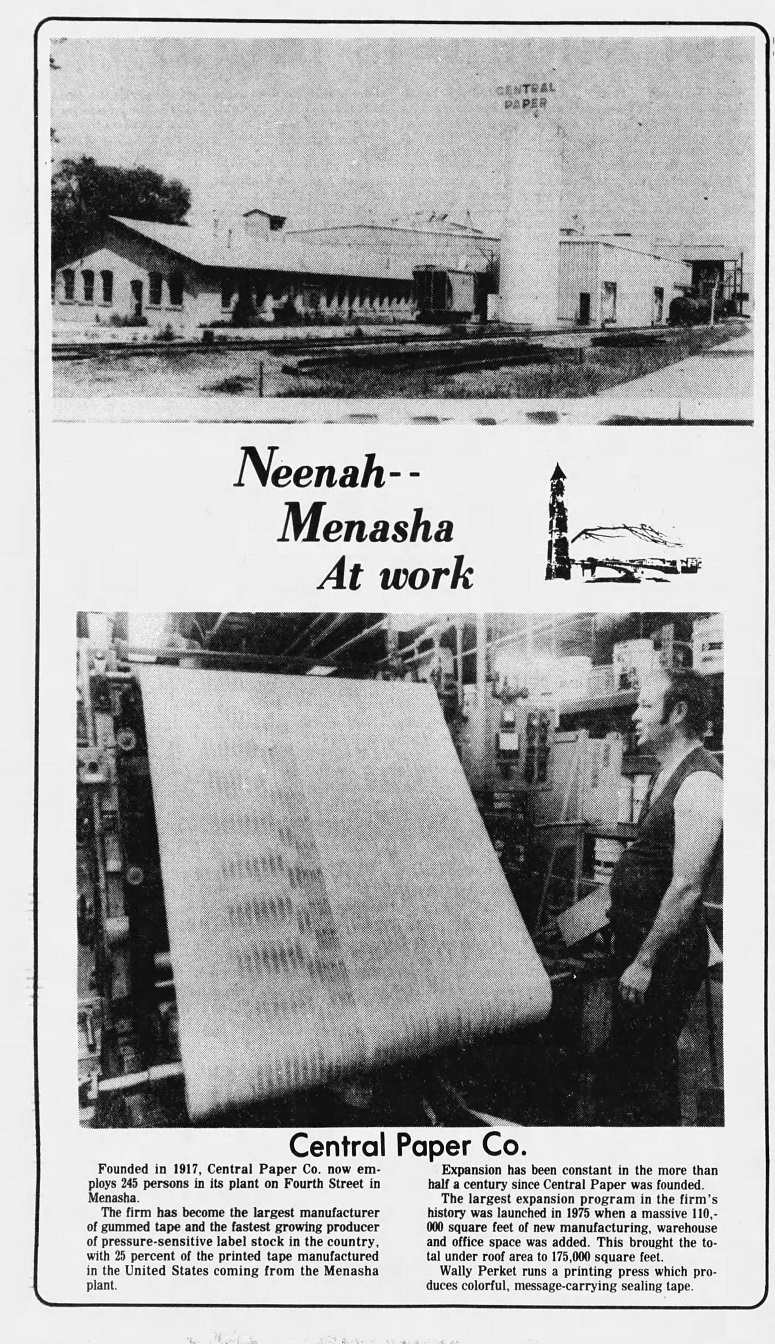 MENASHA: Central Paper