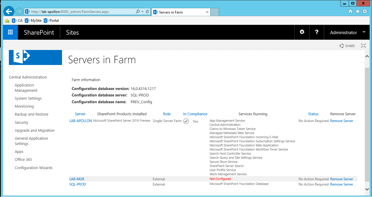 MinRole / Role Services in SharePoint 2016 IT Preview - Microsoft 365 Blog