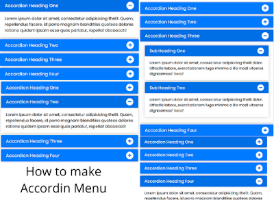Responsive Accordion Menu using Only HTML & CSS - Suddodhan