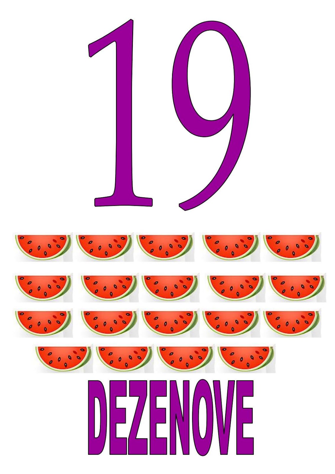 Cartazes dos números Cards coloridos e ilustrados com os números e as ...