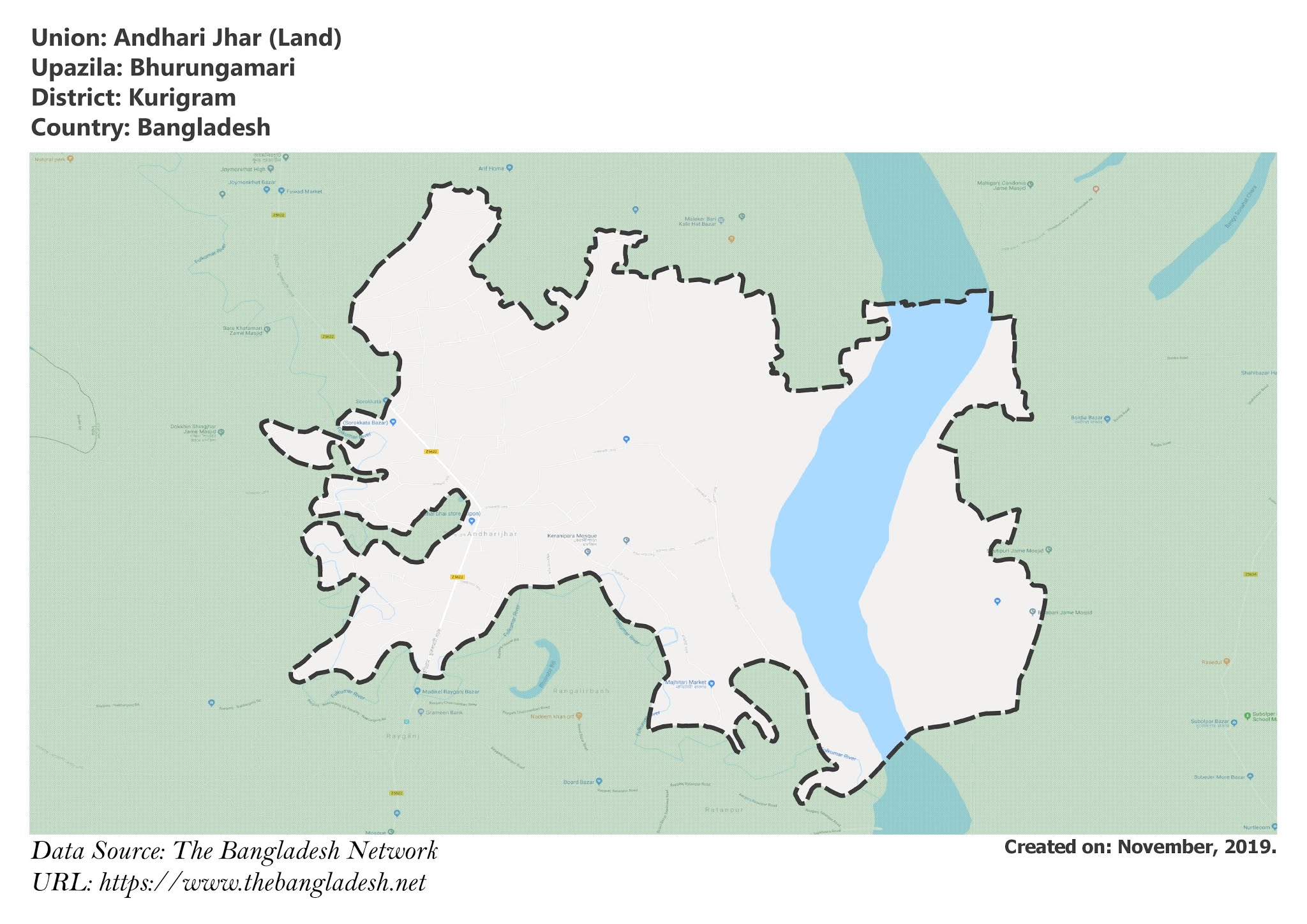 Andhari Jhar Union, Kurigram