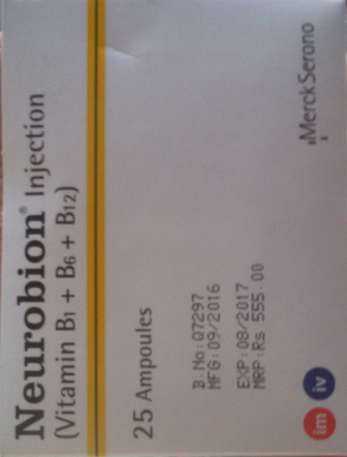 Medicine Guide: Neurobion tablets and injections by Merck